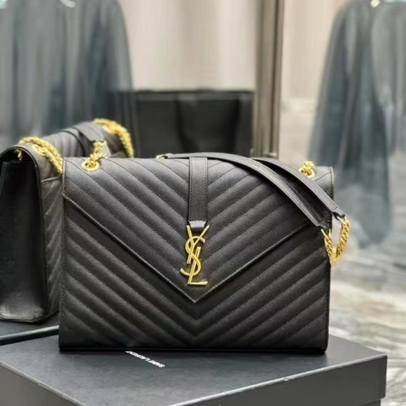 Yves Saint Laurent Bags Ysl College Large Chain Bag In Quilted Yves Saint Laurent Bags Ysl College Large Chain Bag In Quilted